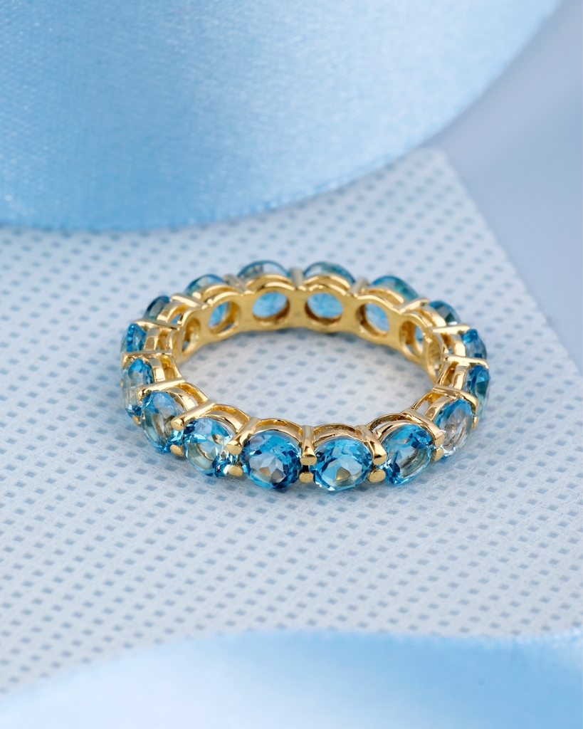 Full and Grand Blue Topaz Ring - DiaGold