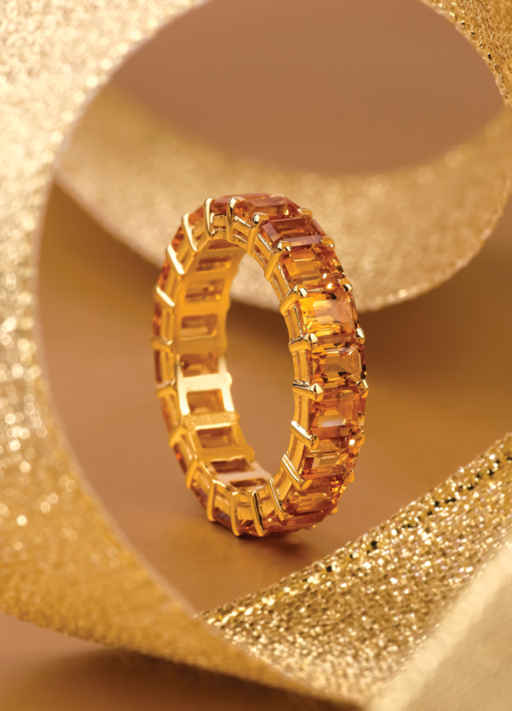 CREATE YOUR OWN EMERALD CUT ETERNITY RING - DiaGold