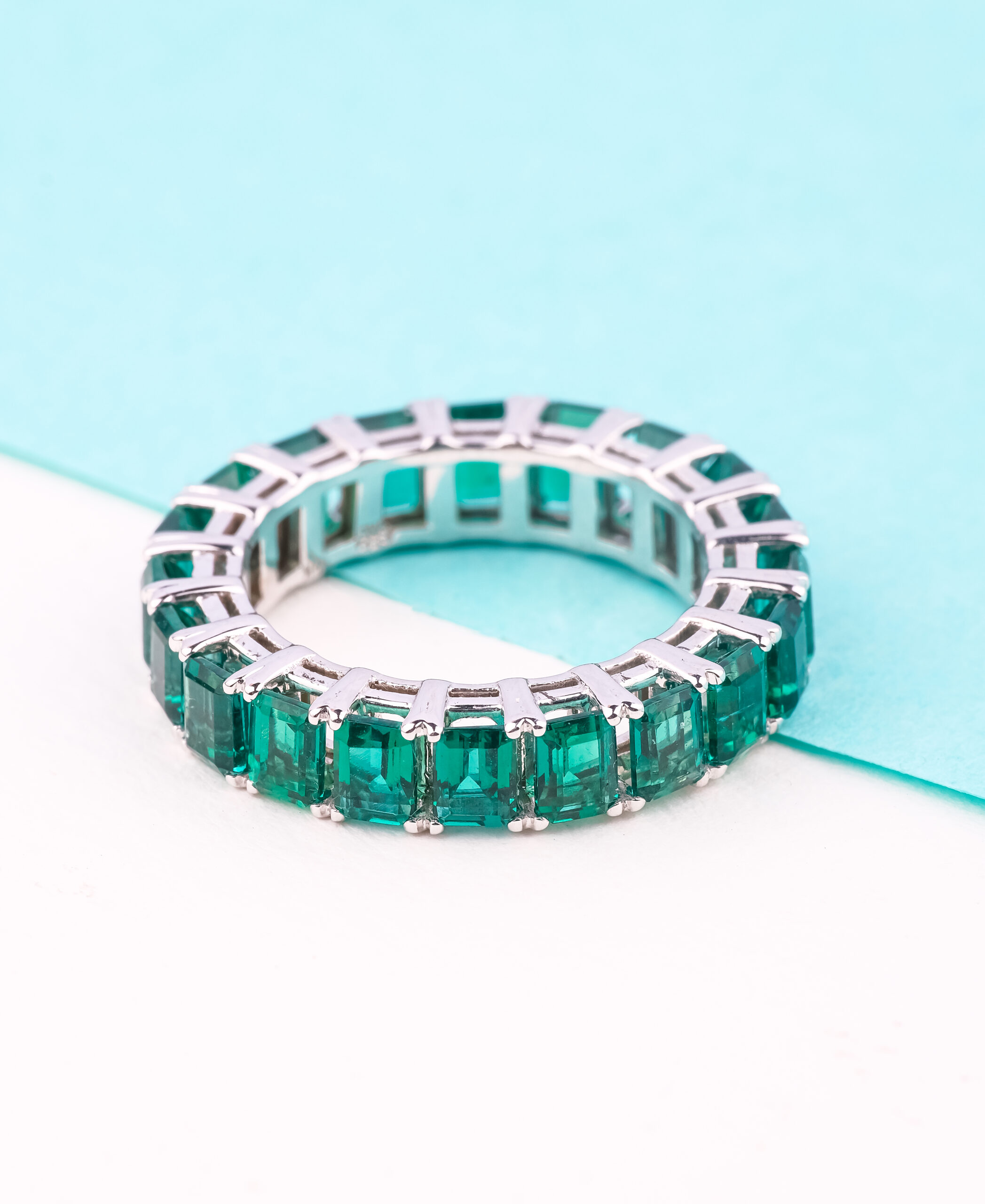 CREATE YOUR OWN EMERALD CUT ETERNITY RING – DiaGold